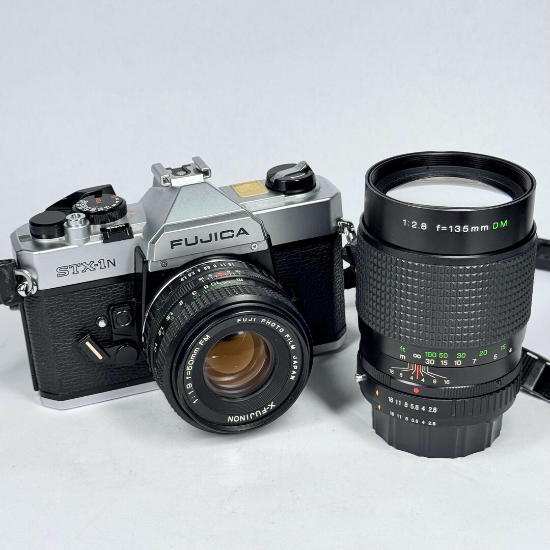 Vintage FUJICA STX-1N 35mm Film SLR Camera W/ X-fujinon 50mm F/1.9, and ...