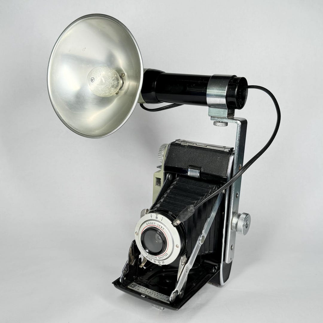 Vintage 1950's Kodak Tourist II Roll Film Folding Camera W/ Flash - Etsy