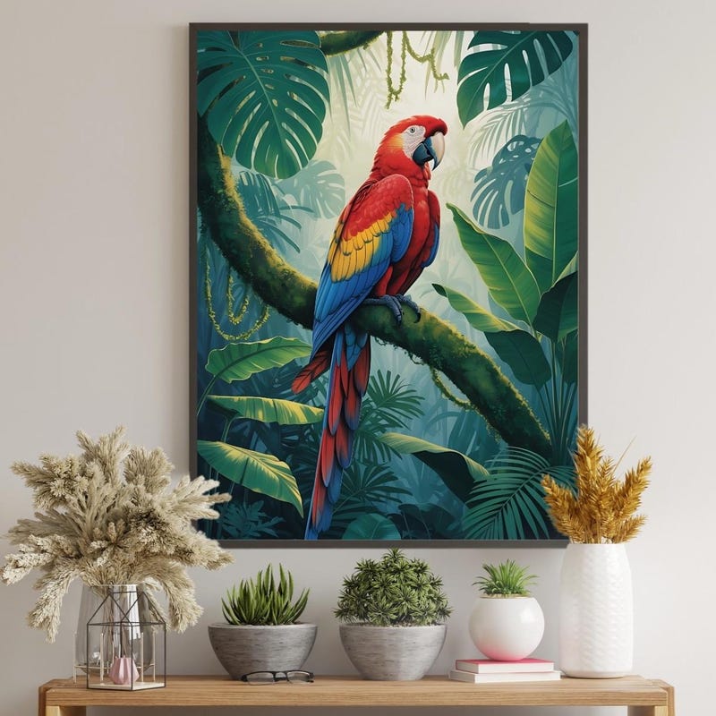 Parrot Poster - Etsy