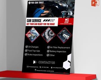 Car Repair Flyer Template – Customizable Design for Auto Repair Shop ...