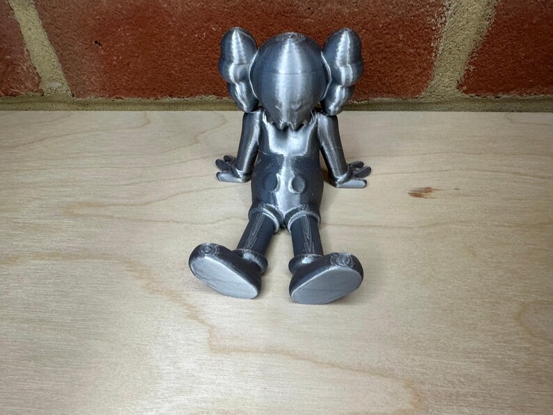 Kaws-inspired Phone Holder Sculpture, Sitting Figurine, Unique Desk ...