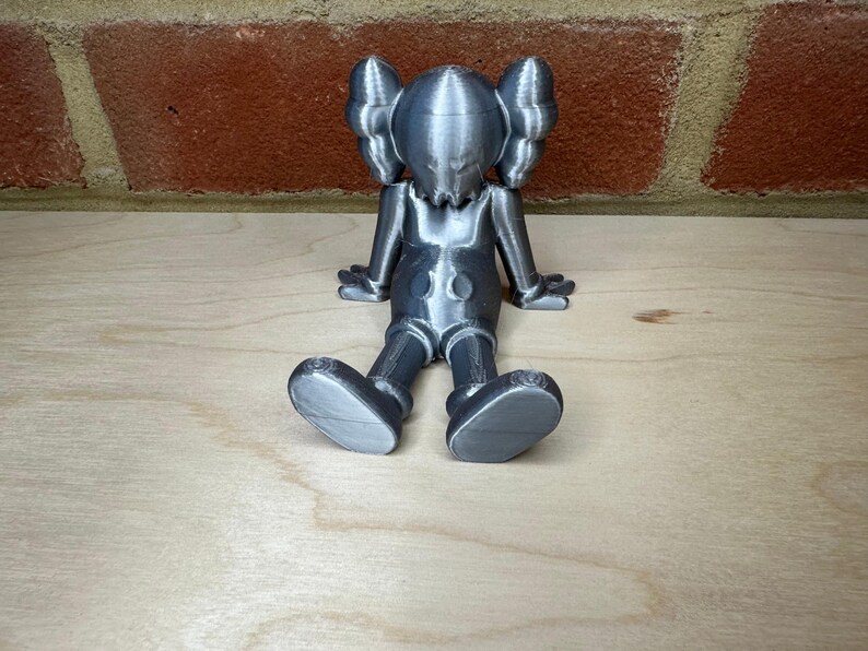 Kaws-inspired Phone Holder Sculpture, Sitting Figurine, Unique Desk ...