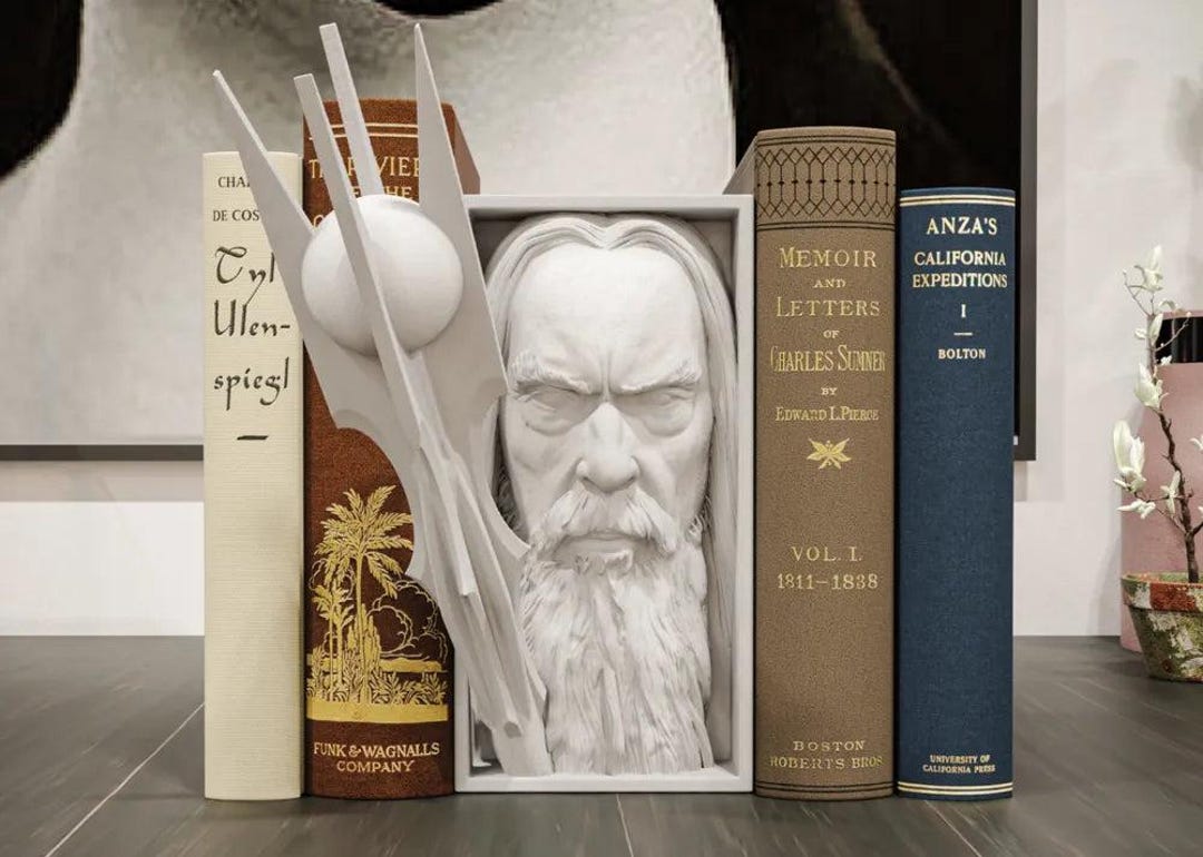 Sauron Book Nook Unique Decorative Book Holder, Mystical Shelf Decor ...