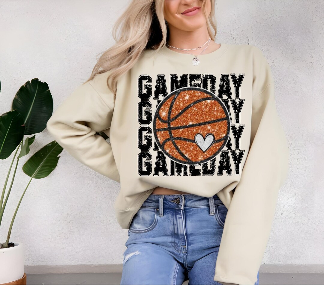 Game Day Basketball PNG, Sparkle Basketball PNG, Basketball Mom ...