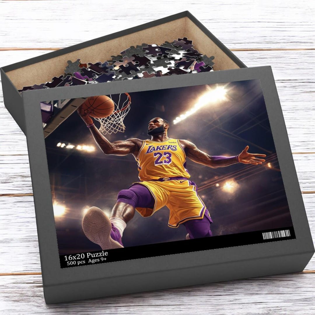 Lebron James Puzzle 120, 252, 500 Pieces Gift for Basketball Fans, Him ...
