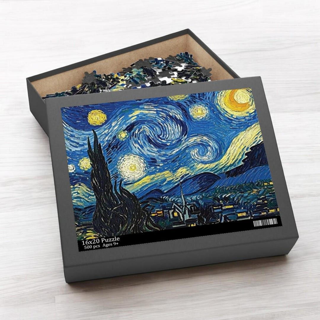 Van Gogh Starry Night Jigsaw Puzzle 120, 252, 500 Pieces Perfect Gift ...