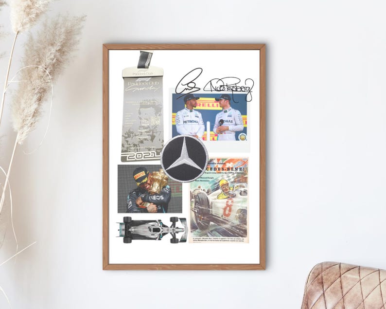 Mercedes F1 Poster, Mercedes Petronas AMG Formula One Team Print, Lewis ...