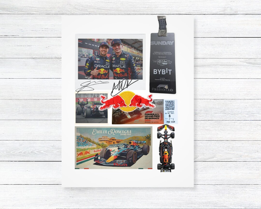 Red Bull F1 Poster, Red Bull Racing Formula One Print, Max Verstappen ...