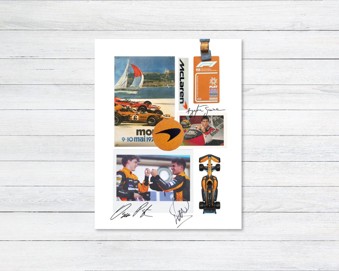 Mclaren F1 Collage Poster: Formula One Racing Art (digital Download) - Etsy