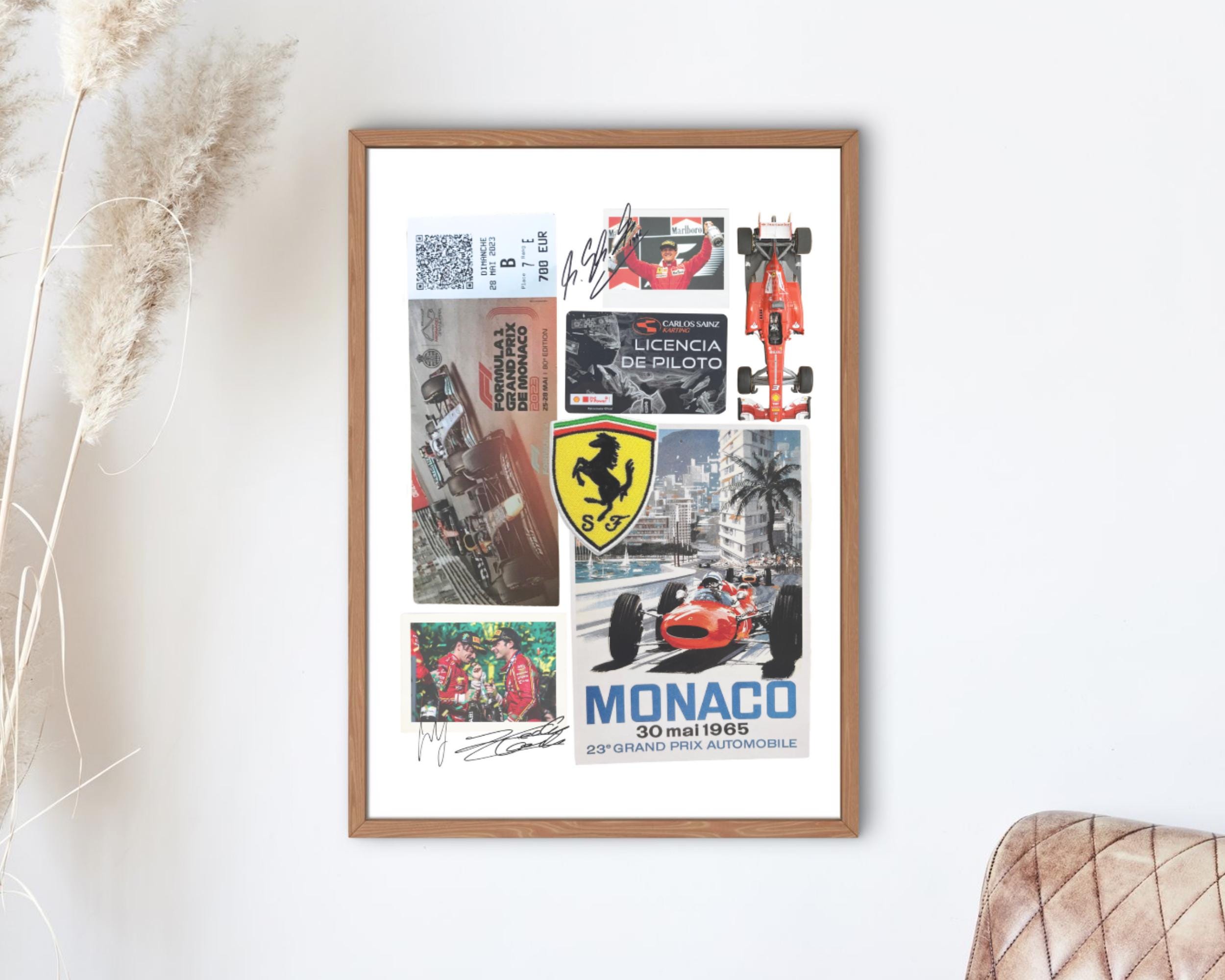 Scuderia Ferrari Poster, Formula One Wall Art, Charles Leclerc Poster ...