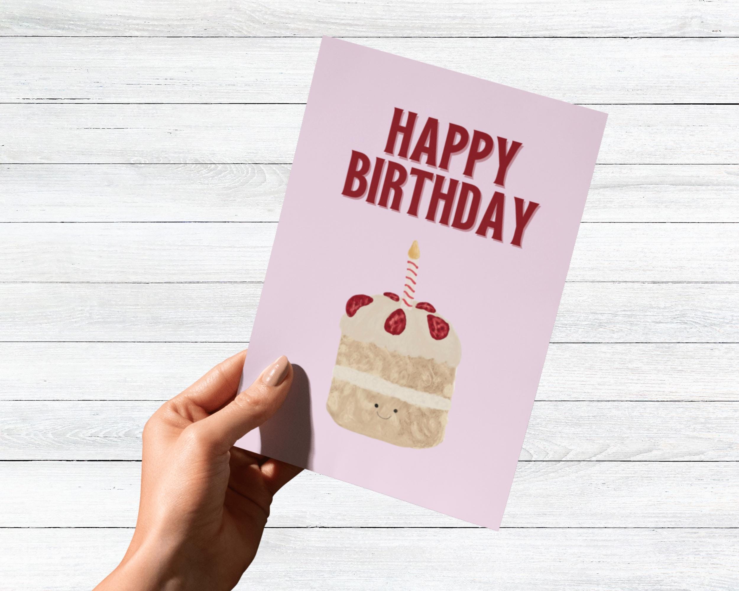 Jellycat Birthday Cake Card: Sweet Celebration Note (digital Download ...