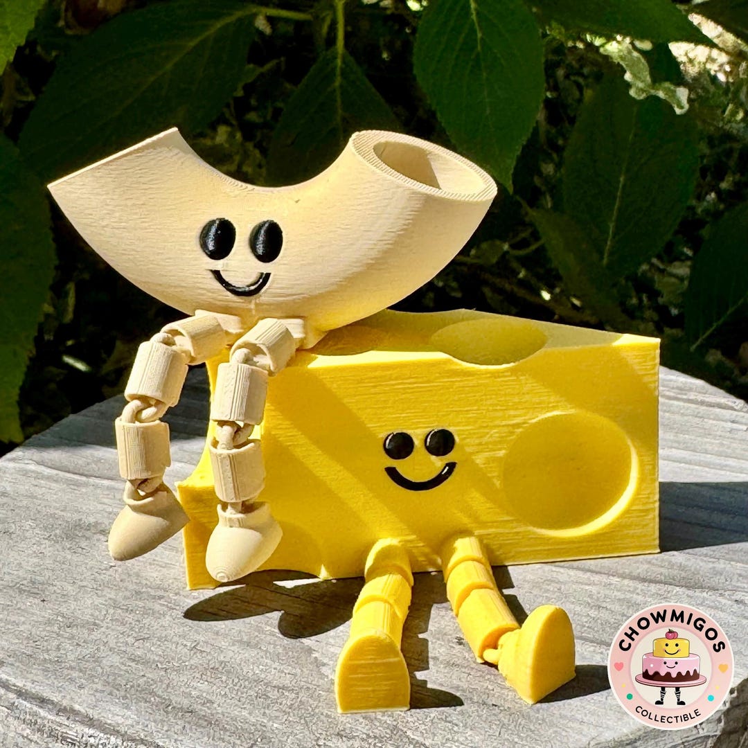 Kawaii Mac & Cheese Figures: Chowmigos Food Collectible Set - Etsy