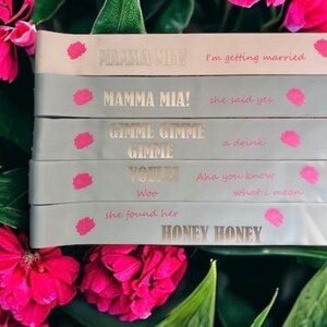 Mamma Mia Hen Party Sash: Bride to Be, Bridesmaid - Etsy