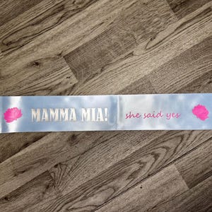 Mamma Mia Hen Party Sash: Bride to Be, Bridesmaid - Etsy