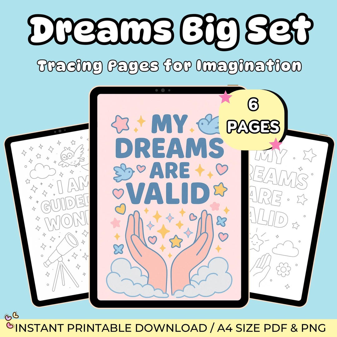 Positive Affirmation Tracing Pages: Manifestation Coloring Book ...