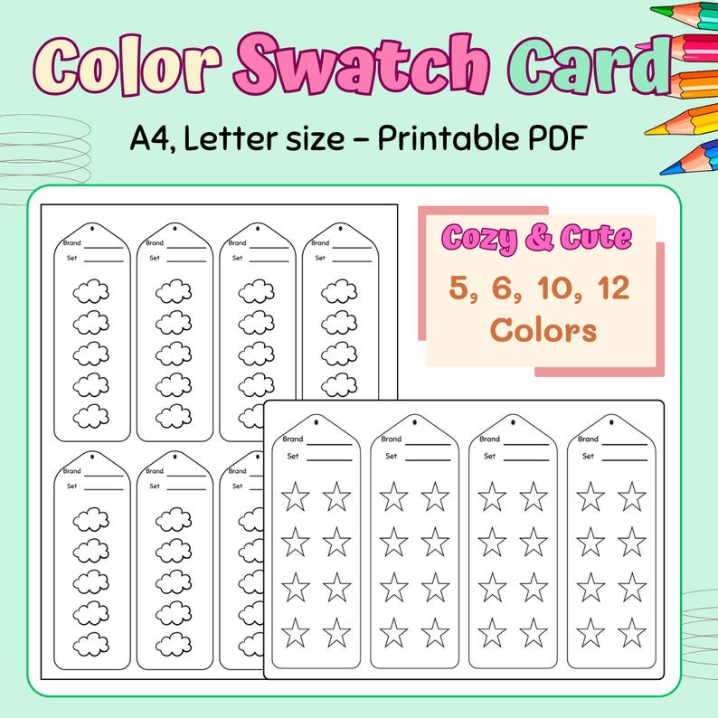 Color Swatch, Color Swatch Cards, Color Swatch Test, Blank Color Card ...