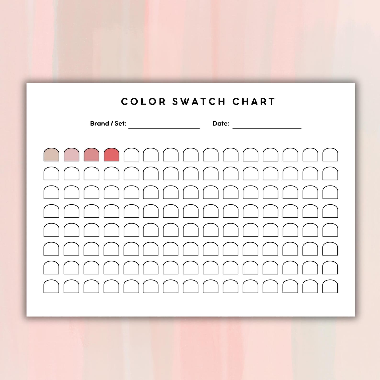 Color Swatch, Color Swatch Cards, Color Swatch Test, Blank Color Card ...