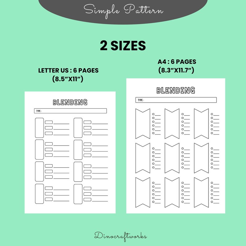 Kawaii Color Blending Chart: Marker Swatch Template (printable PDF) - Etsy