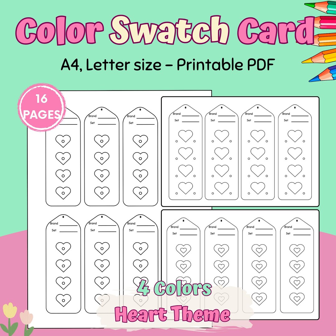 Color Swatch, Color Swatch Cards, Color Swatch Test, Blank Color Card ...