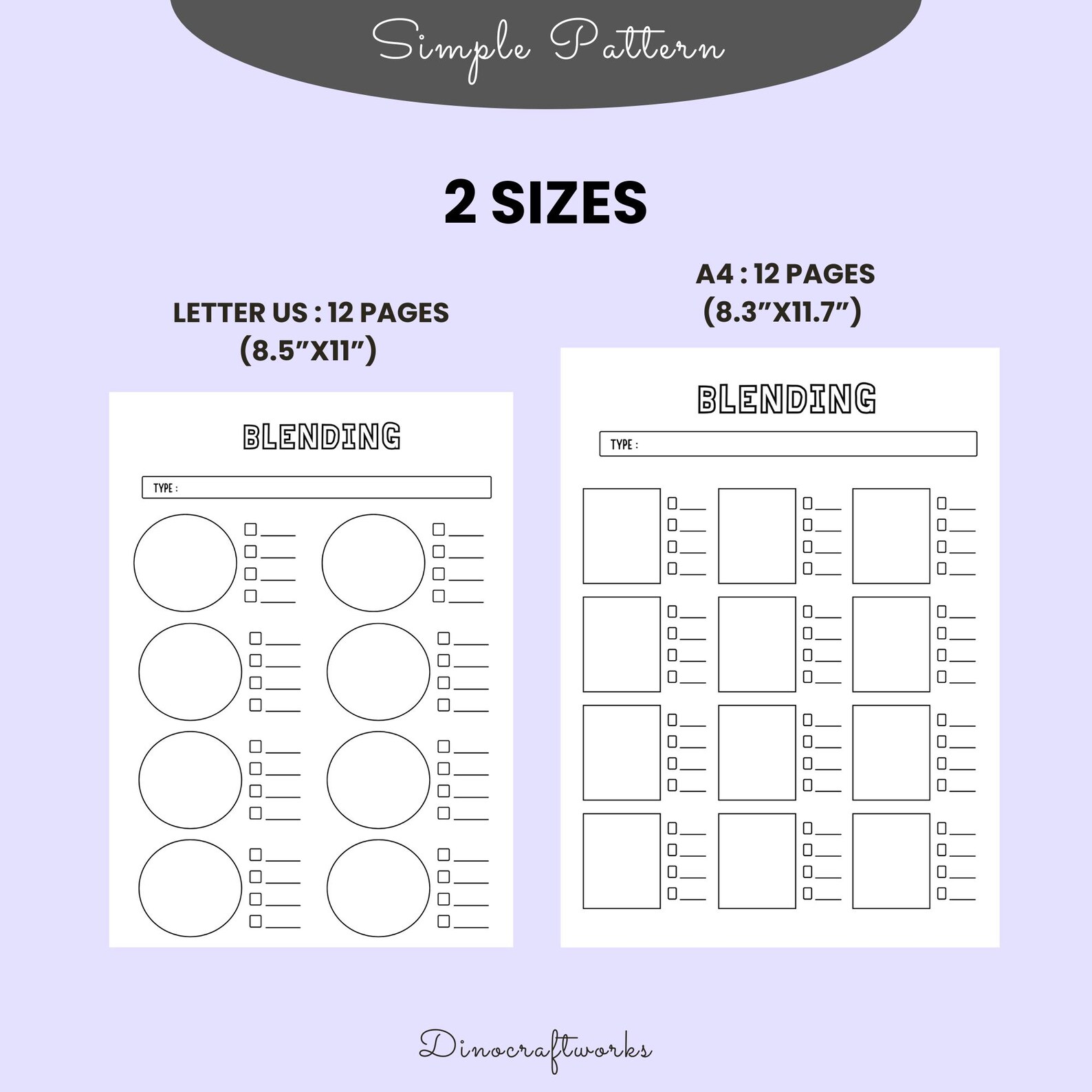 Kawaii Color Blending Chart: Marker Swatch Template (printable PDF) - Etsy