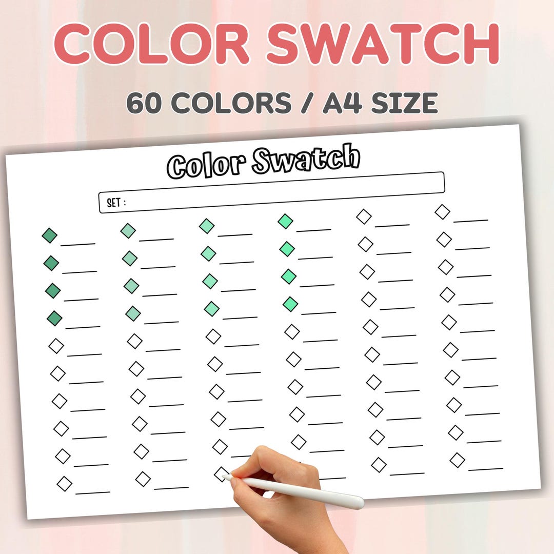 Color Swatch, Color Swatch Cards, Color Swatch Test, Blank Color Card ...