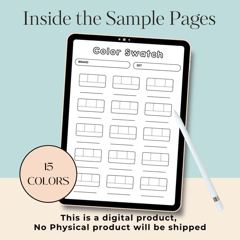 Color Swatch, Color Swatch Chart, Color Swatch Test, Blank Color Test ...