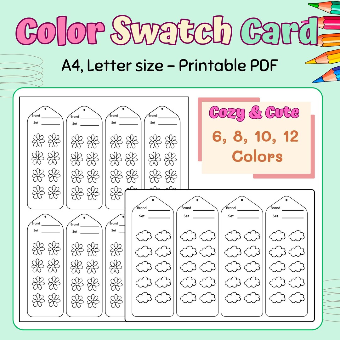 Color Swatch, Color Swatch Cards, Color Swatch Test, Blank Color Card ...