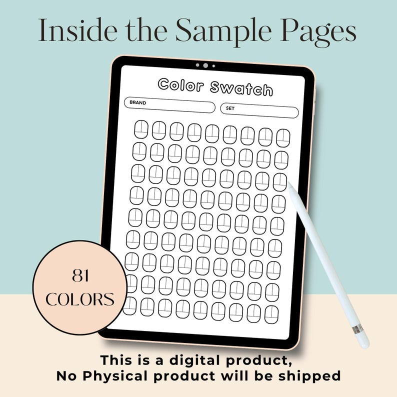 Color Swatch, Color Swatch Chart, Color Swatch Test, Blank Color Test ...