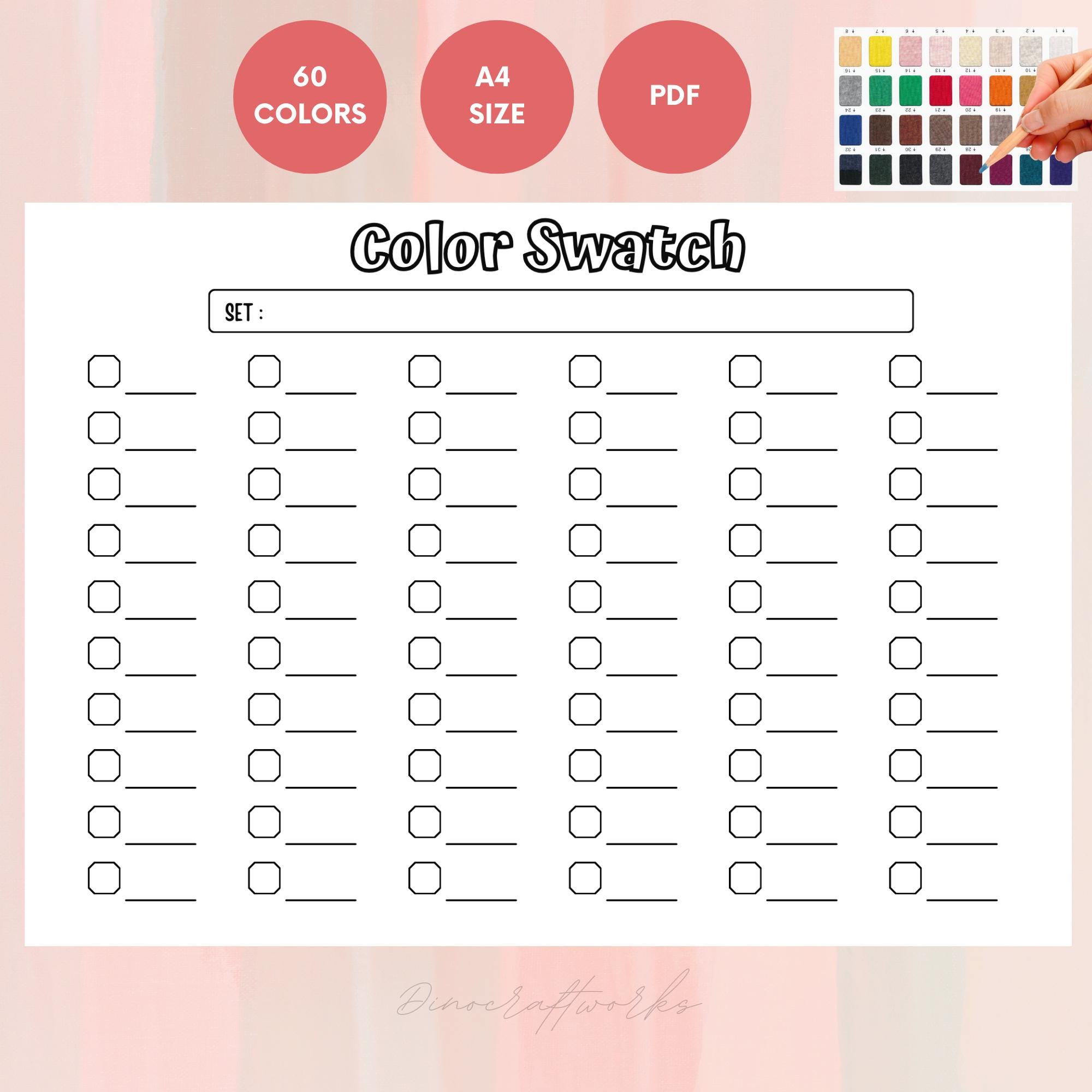 Color Swatch, Color Swatch Cards, Color Swatch Test, Blank Color Card ...