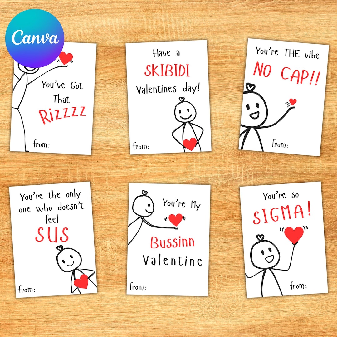 Tween Valentine Cards, Slang Kids Valentines Day Cards, Funny ...