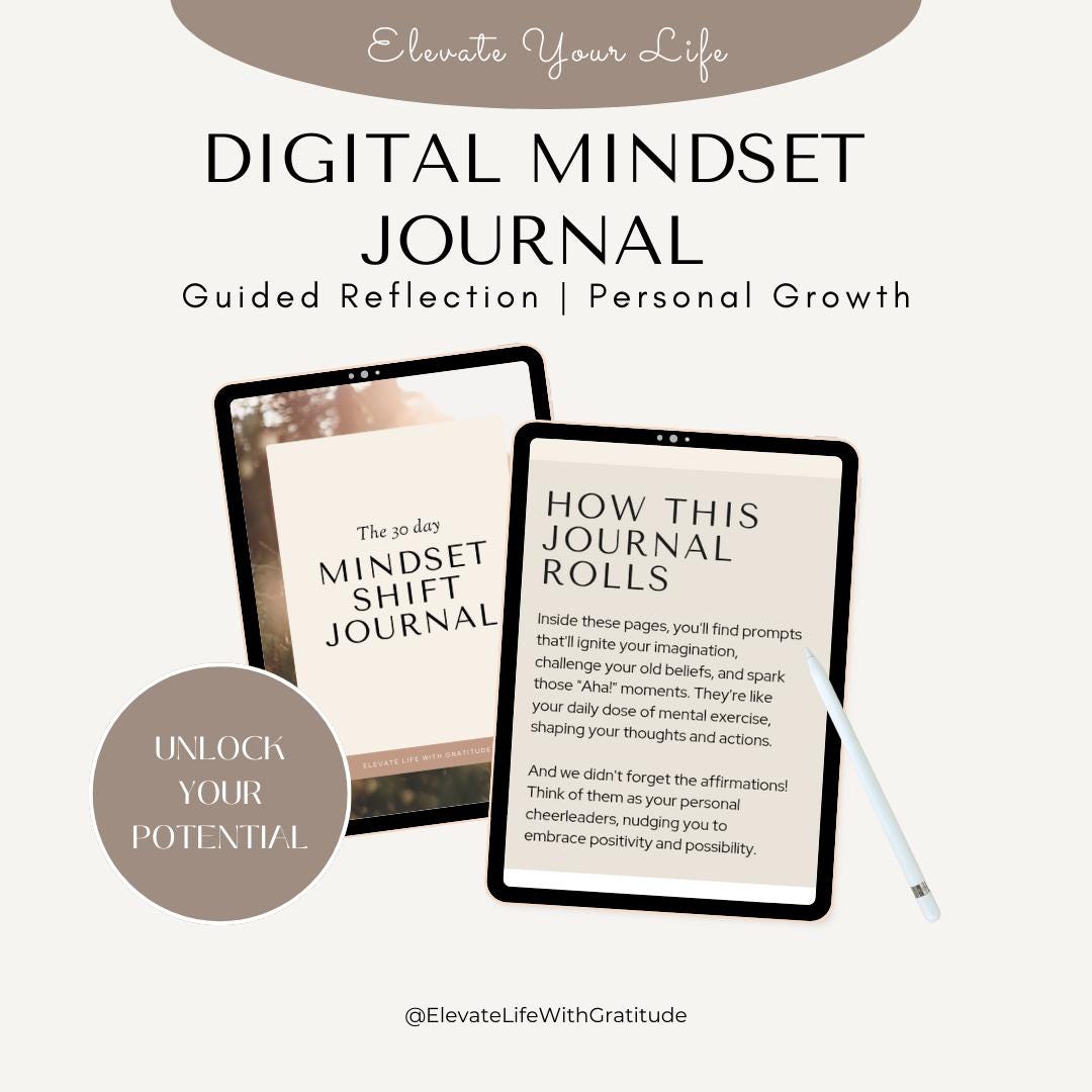 The 30 Day Mindset Shift Journal - Etsy