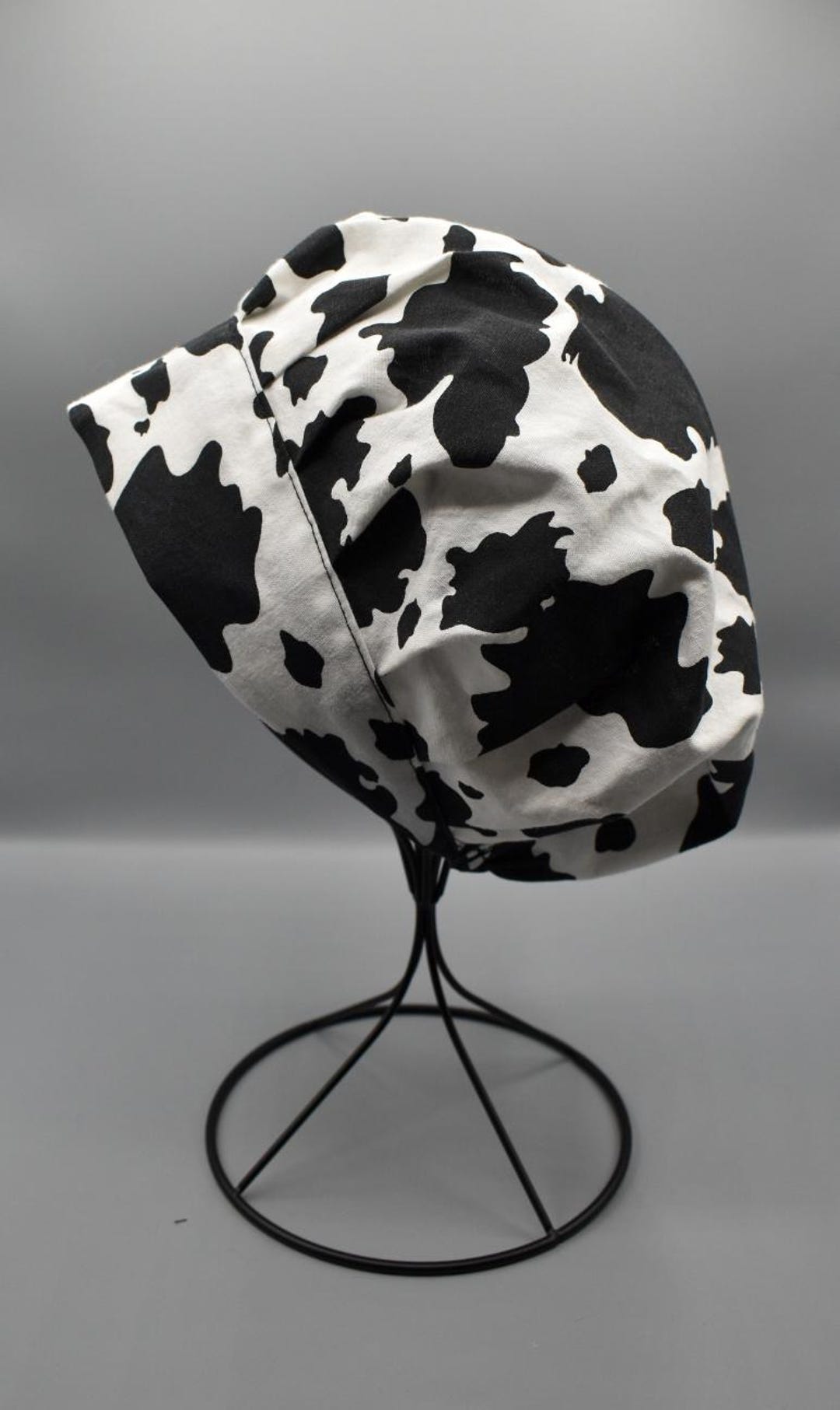 Cow Print Bouffant Scrub Cap: Medical Professional Headwear - Etsy