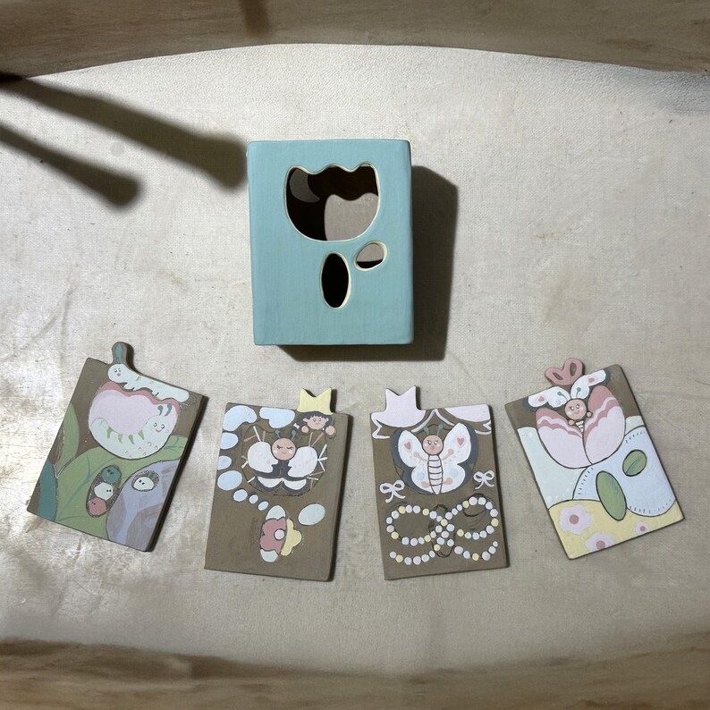 Handcrafted Ceramic Caterpillar Story Book: Interactive Kids' Toy - Etsy