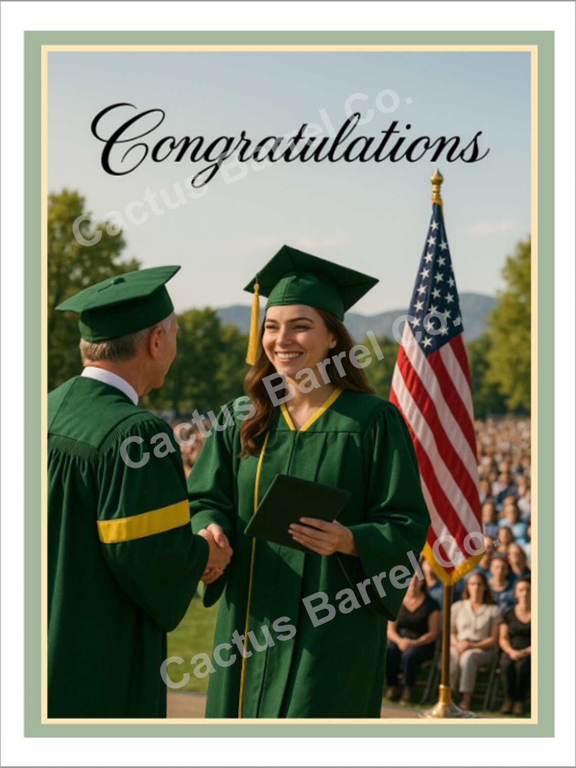 Cheers to Her Bright Future! Graduation Day Celebration Card - Etsy