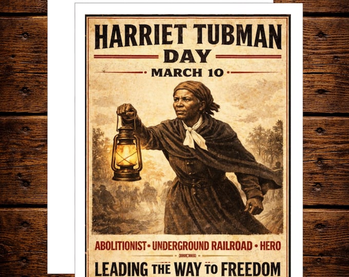 Harriet Tubman Day – March 10 – Leading the Way to Freedom - Etsy