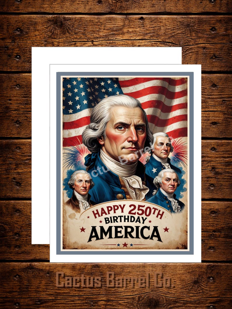Happy 250th Birthday America – Patriotic Founding Fathers Tribute 4th ...