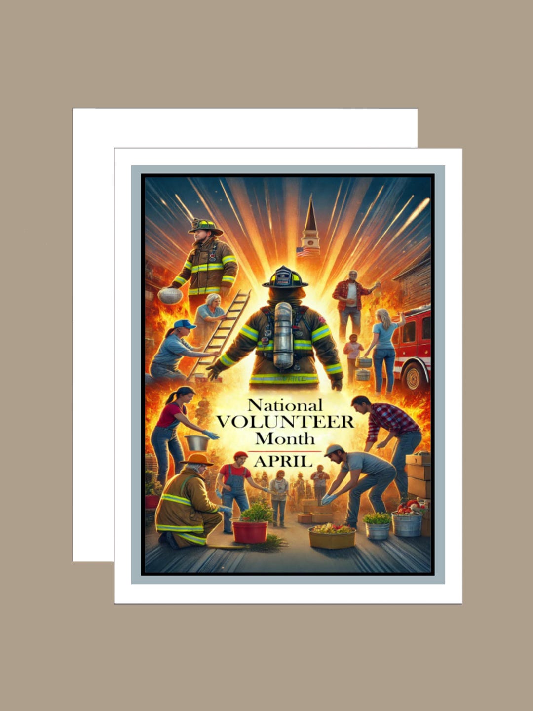 Volunteer Appreciation Card: Thank You - National Volunteer Month - Etsy