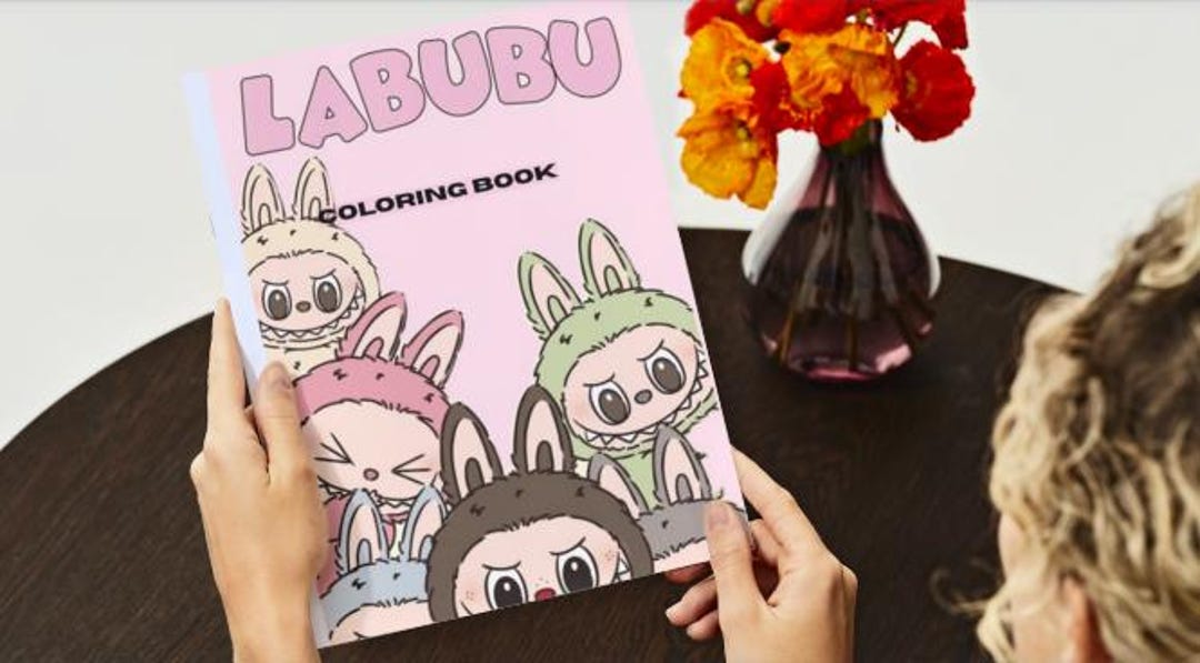 Labubu Coloring Book - Etsy
