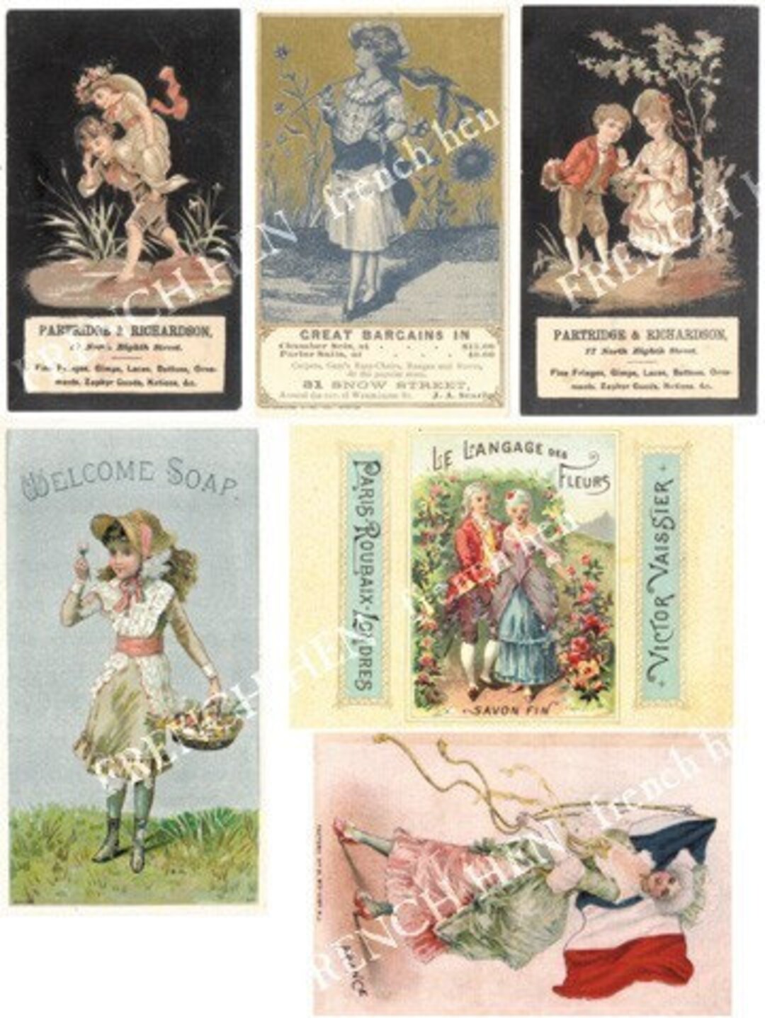 Vintage French Images-digital Download - Etsy