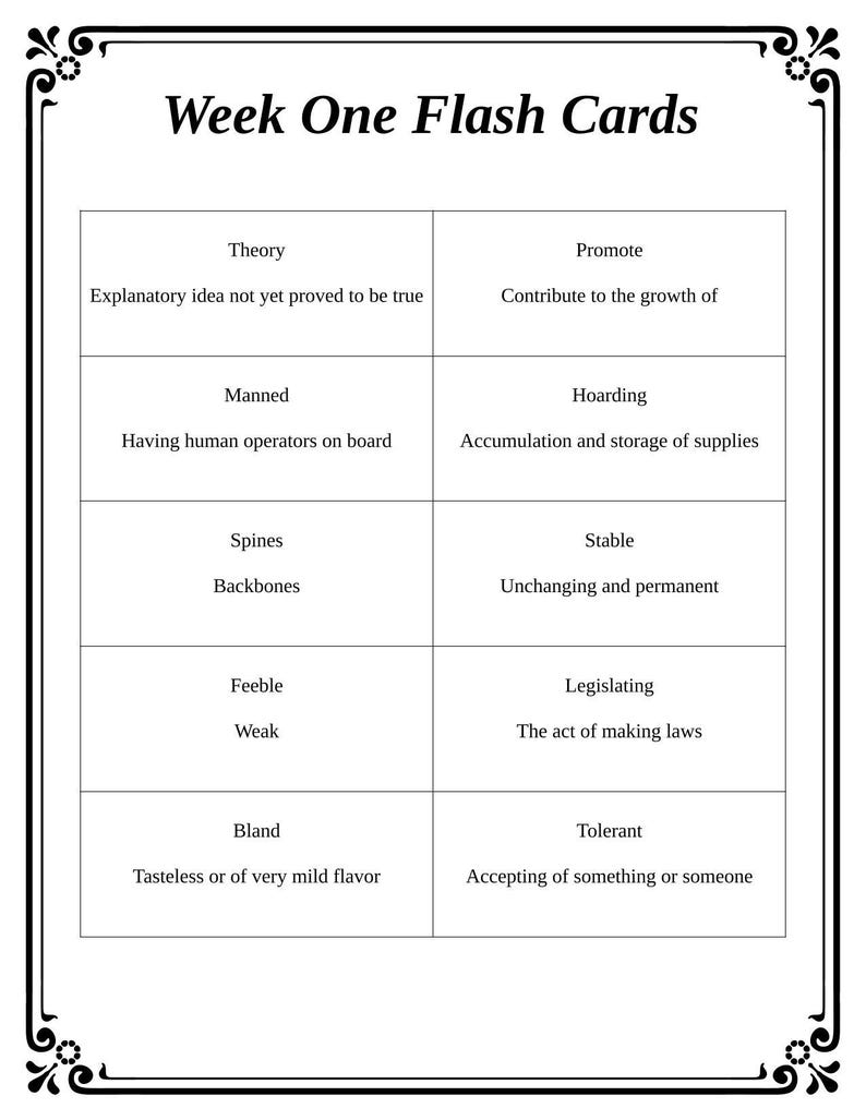 Cuaderno de vocabulario de quinto grado: PDF imprimible de ELA / Listas ...