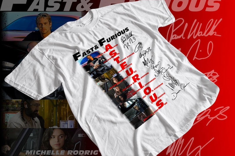 Design Fast and Furious Digital PNG File for Printing Paul Walker Vin ...