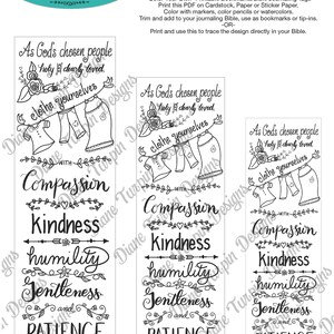 Bible Journaling Verse Art - Margin Art - Coloring Bookmark Featuring ...
