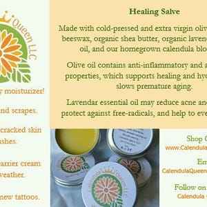 Healing Calendula Salve 2 Oz Tin - Etsy