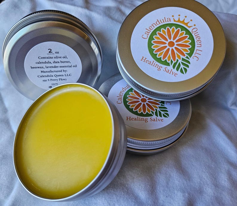 Healing Calendula Salve 2 Oz Tin - Etsy