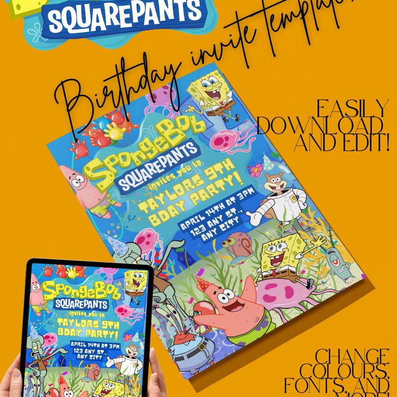 Spongebob Party - Etsy