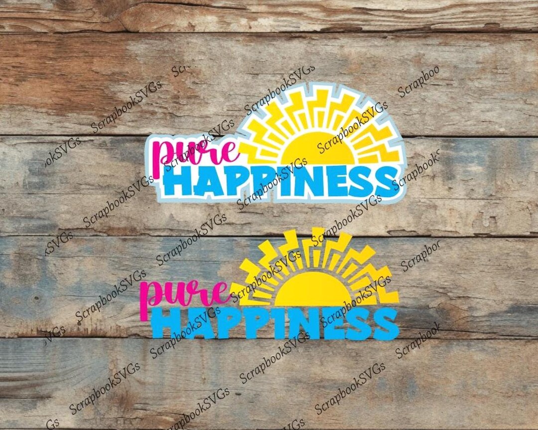 SVG Pure Happiness Baby Boy Girl Title Beach Summer Family Paper ...