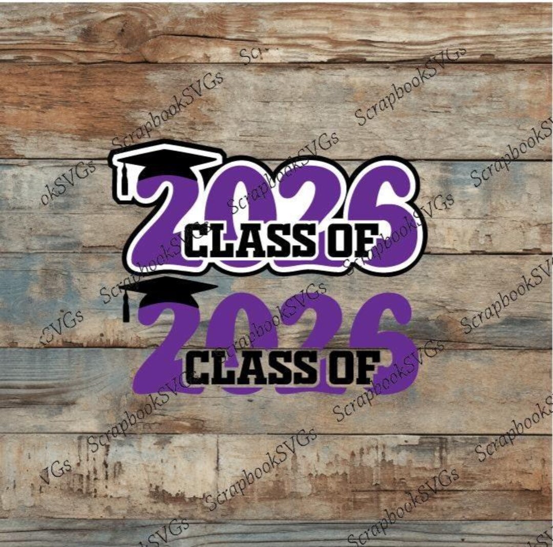 Class of 2026 Senior SVG, Graduation Scrapbook Title (digital Download ...