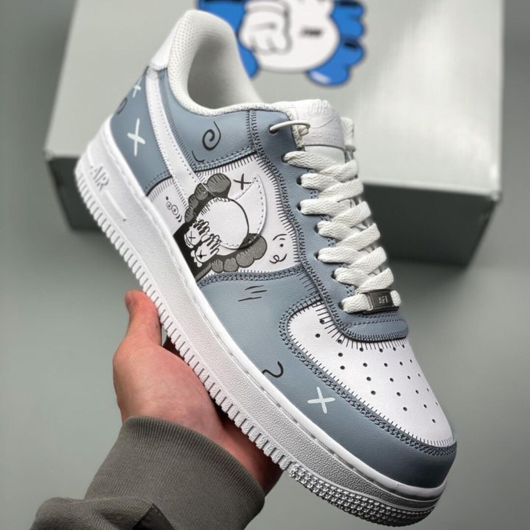 Custom Air Force 1 Handmade Kaws Sneakers - New Generation Unique ...