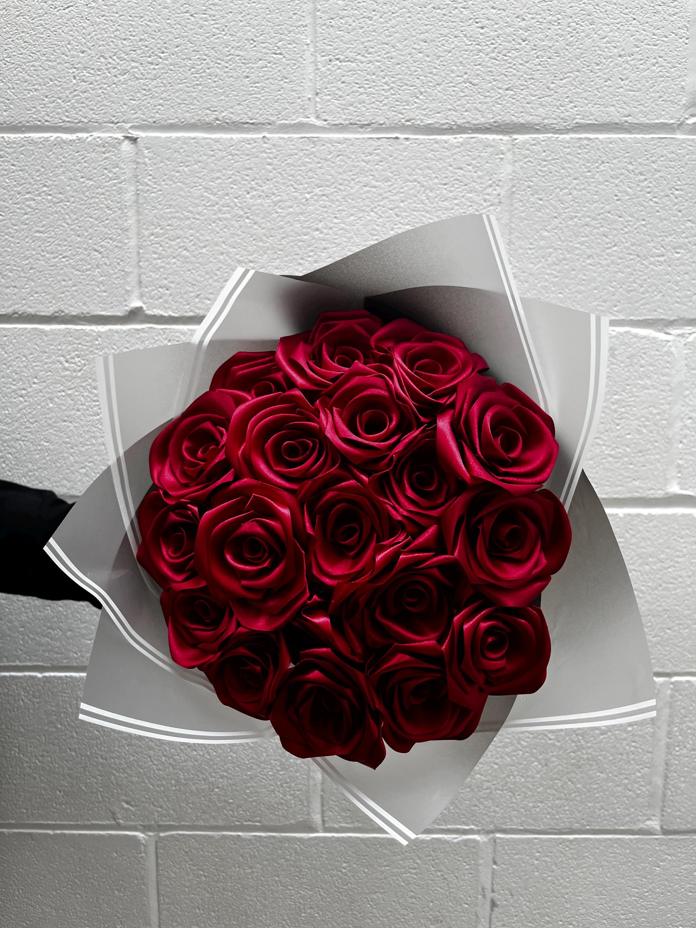 The Lovers Red Rose Eternal Bouquet - Etsy