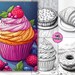46 Food Art Coloring Pages, Donut Pie Coloring, Edible Muffin Coloring ...